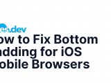 How To Fix Bottom Padding For Ios Mobile Browsers